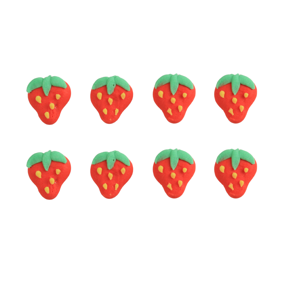 Mini Strawberry Royal Icing Decorations (Bulk) — CaljavaOnline
