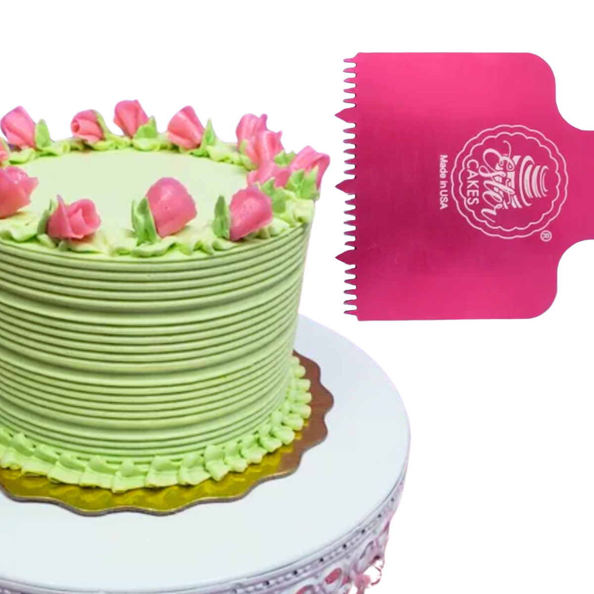 Mini Me Ruler Cake Comb Icing Scraper — CaljavaOnline