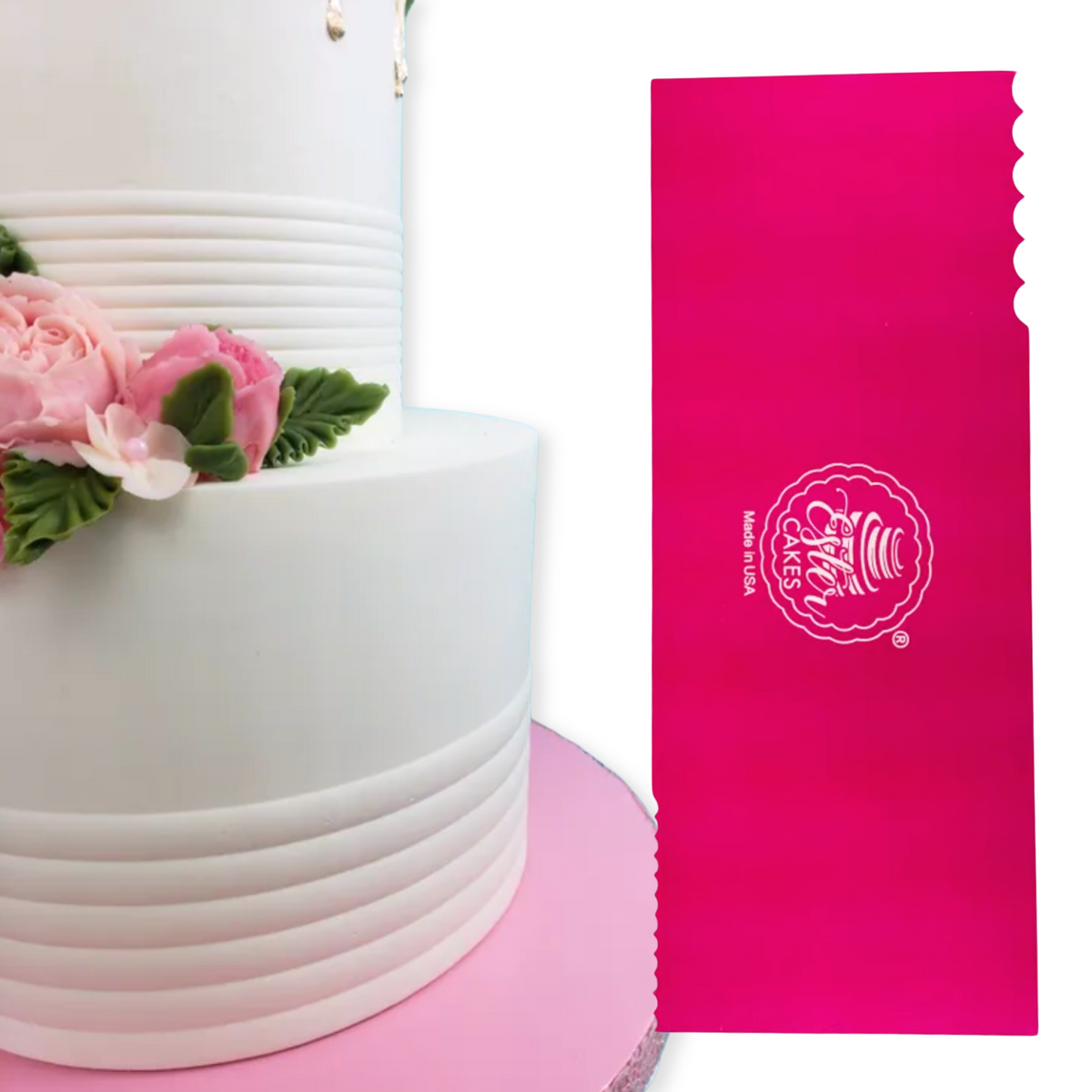 Bottom Scallop Cake Comb Icing Scraper — CaljavaOnline