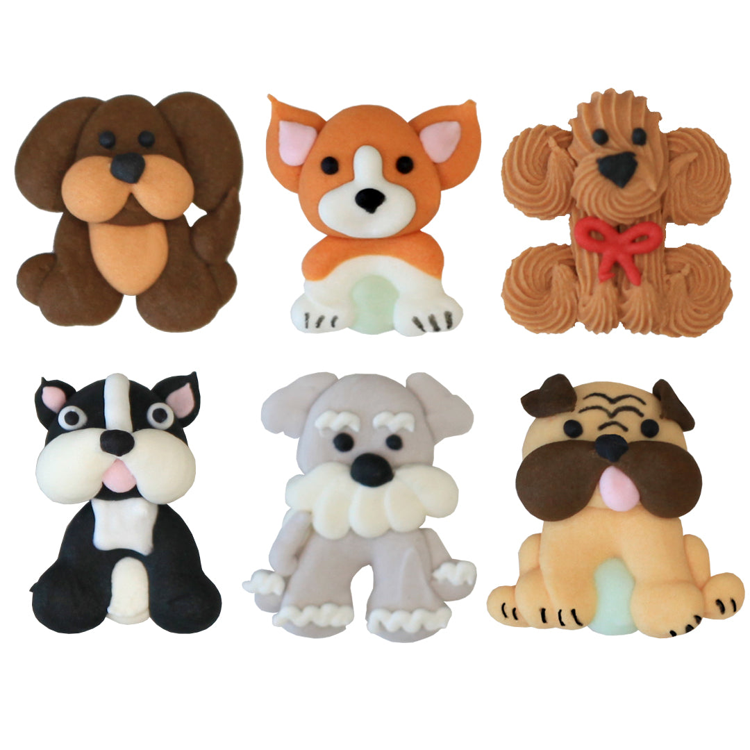 Assorted Dogs Royal Icing Decorations (Bulk) — CaljavaOnline