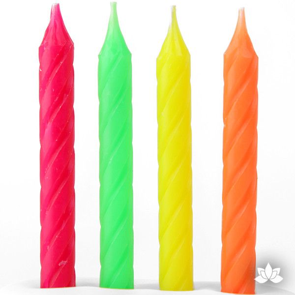 Large Neon Candles — CaljavaOnline