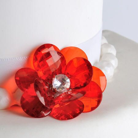 Red Flower Buttons — CaljavaOnline