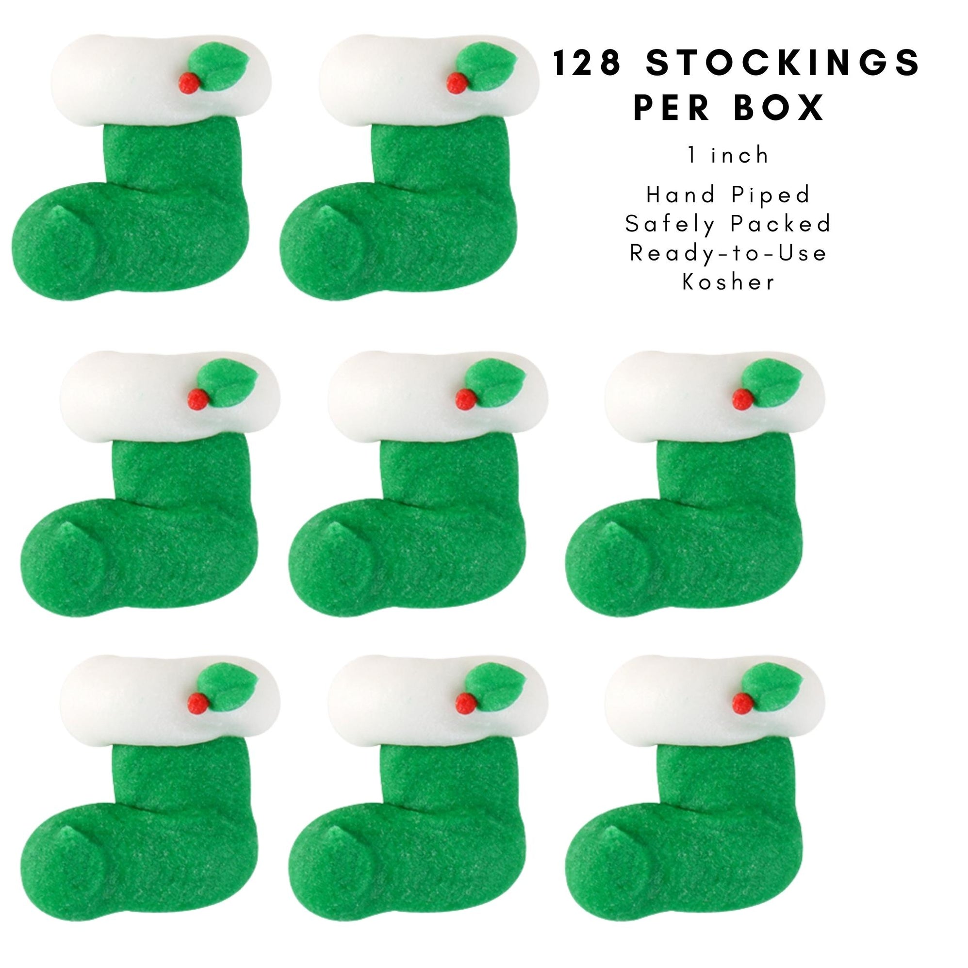 Stocking Royal Icing Decorations (Bulk) — CaljavaOnline