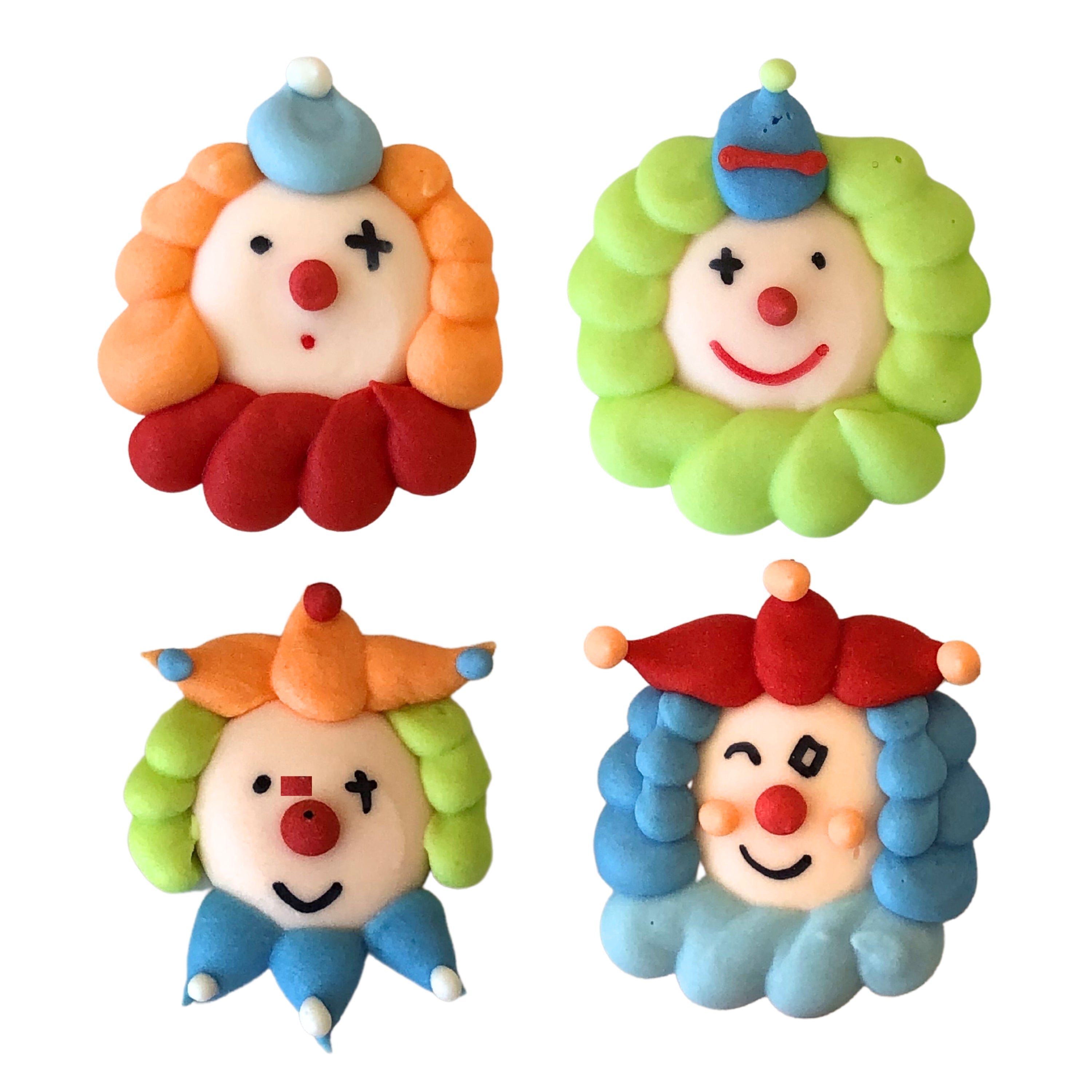 Clown Royal Icing Decorations (Bulk) — CaljavaOnline