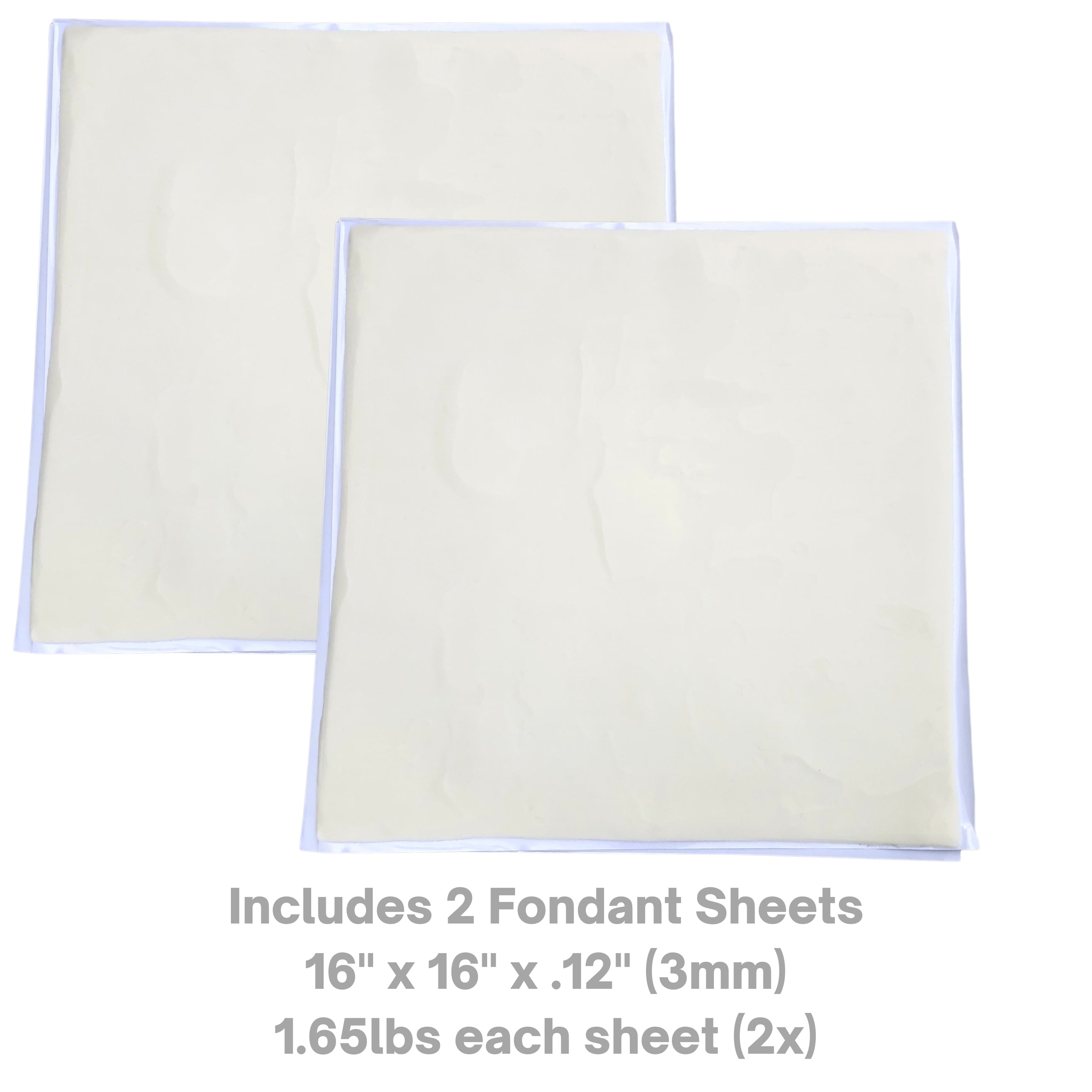 FondX Rolled Fondant Sheets - White — CaljavaOnline