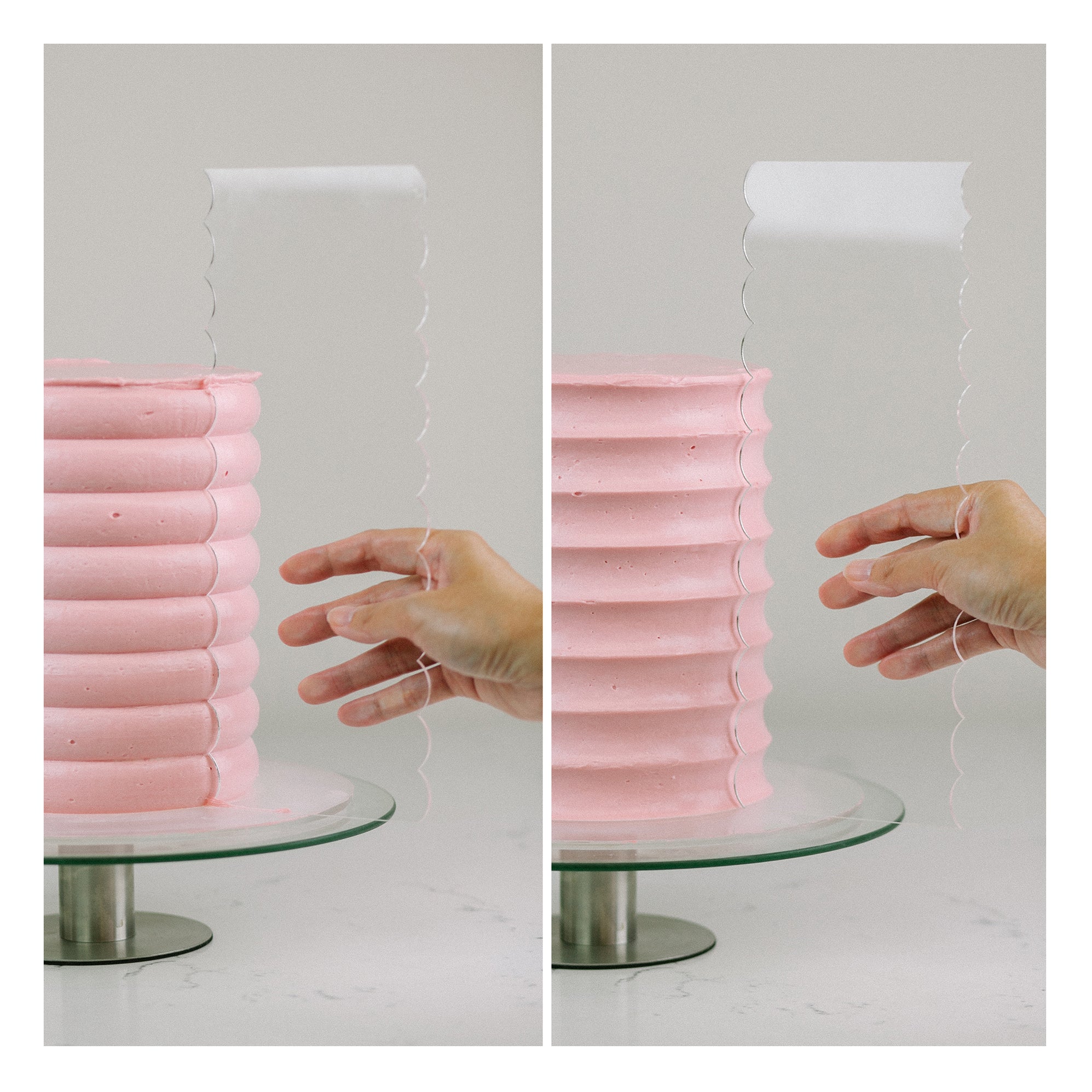 Acrylic Icing Buttercream Comb - Set of 3 (Set A) — CaljavaOnline