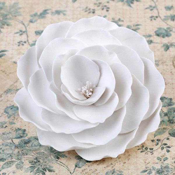 Extra Large Briar Roses - White — CaljavaOnline