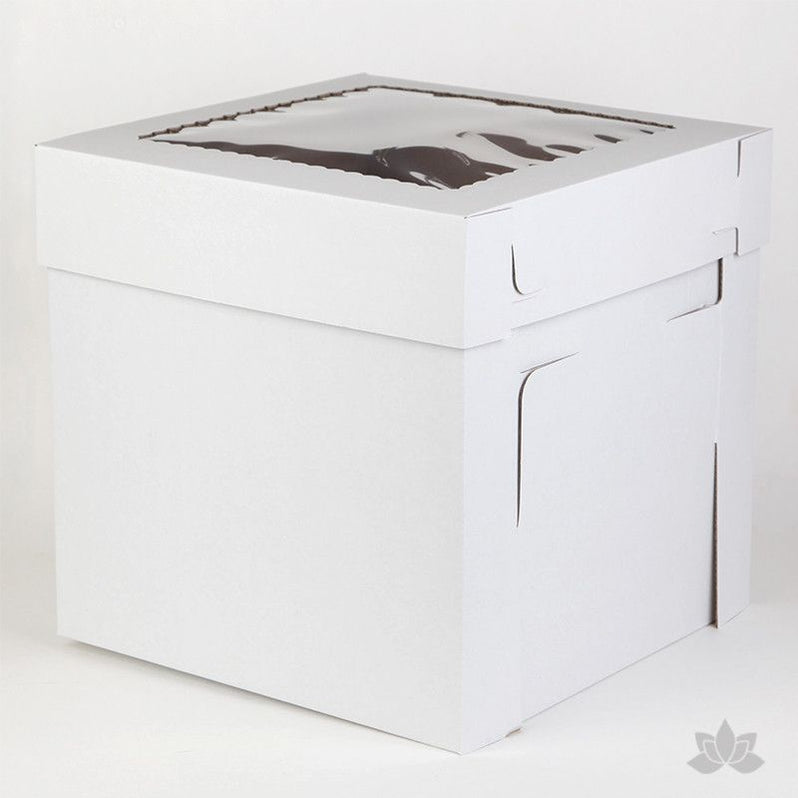 Tall Window Cake Box - White — CaljavaOnline