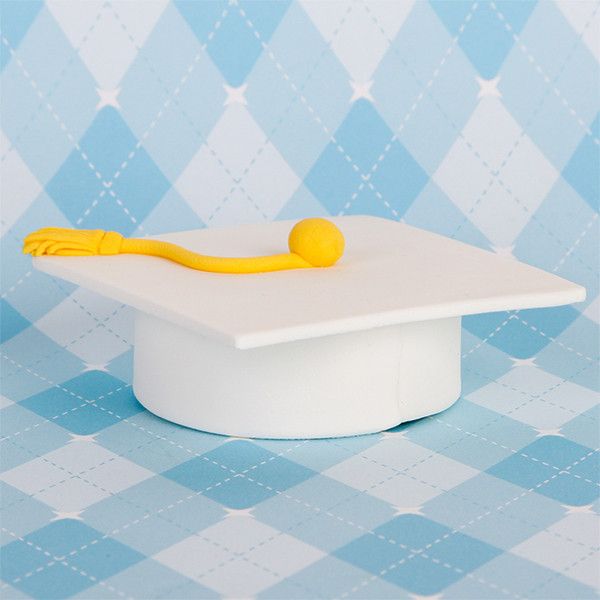 Large Graduation Caps - White — CaljavaOnline