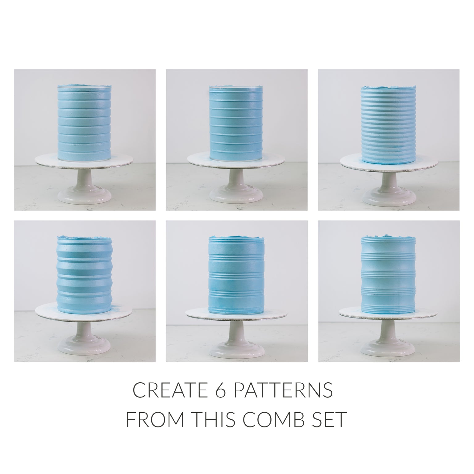 Acrylic Icing Buttercream Comb - Set of 3 (Set C) — CaljavaOnline