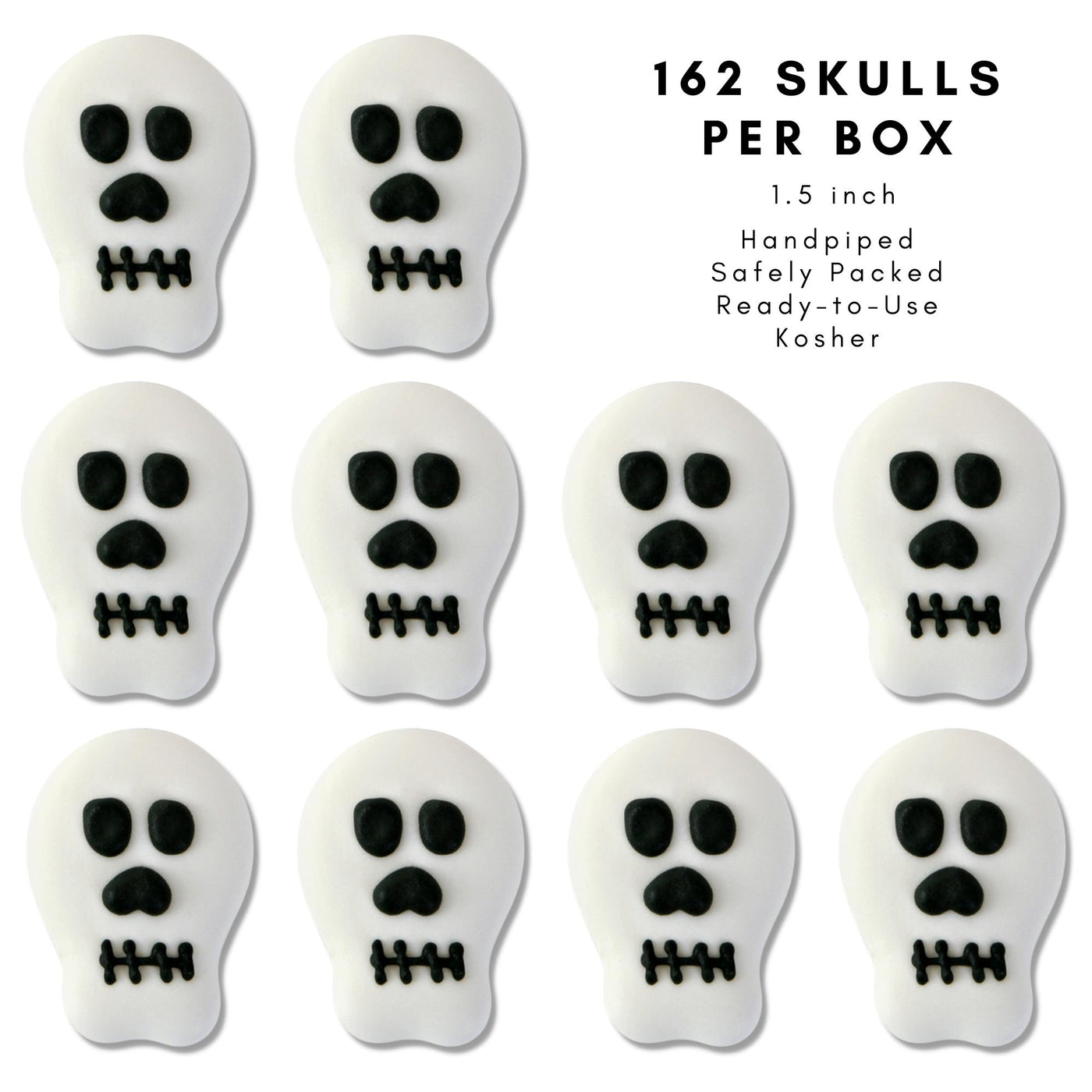 Skull Royal Icing Decorations (Bulk) — CaljavaOnline