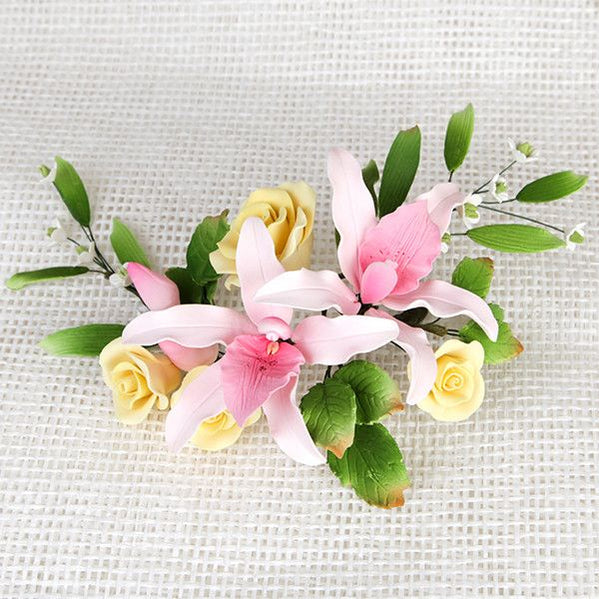 Floral Spray Cake Toppers — CaljavaOnline