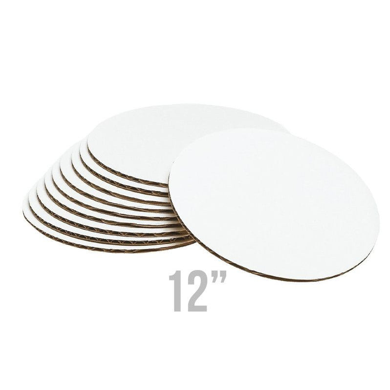 12" Round White Cake Circle — CaljavaOnline