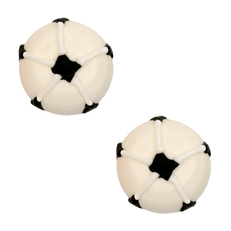 Soccer Ball Royal Icing Decorations (Bulk) — CaljavaOnline